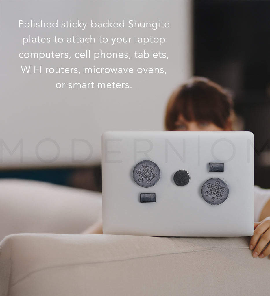 Shungite Metatron EMF Shield 2pc Set for Protection