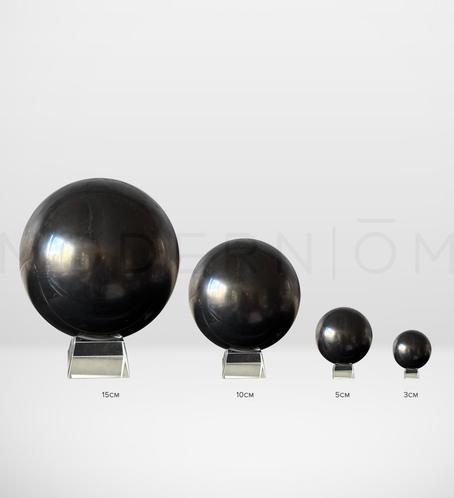 Shungite Spheres for Healing and Energy Balance