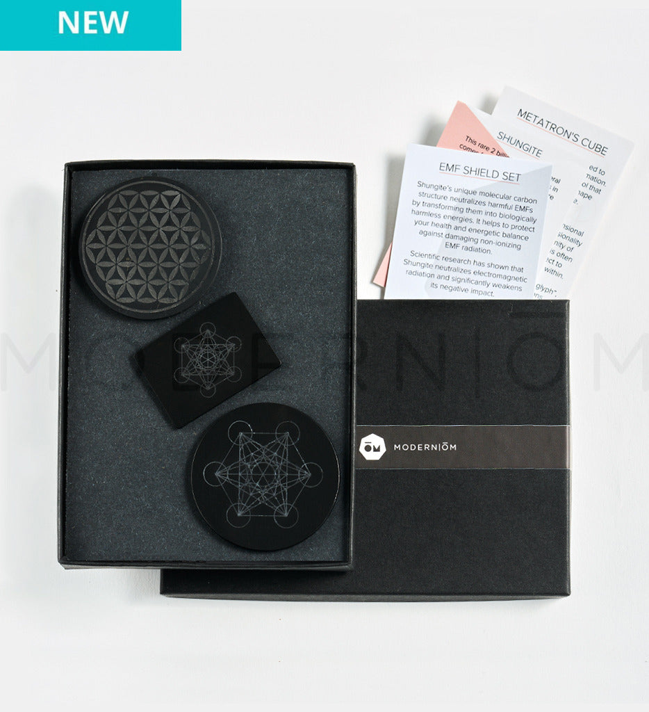 Shungite Sacred Geometry EMF Shield Set