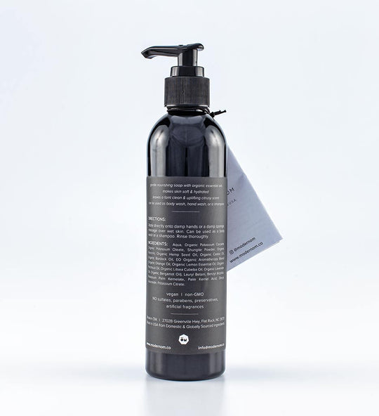 Shungite Hemp Body Cleanser for Nourishing Skin Care