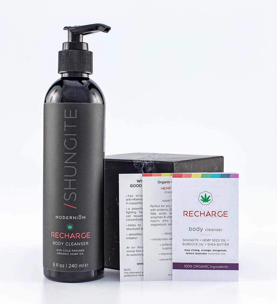 Shungite Hemp Body Cleanser for Nourishing Skin Care