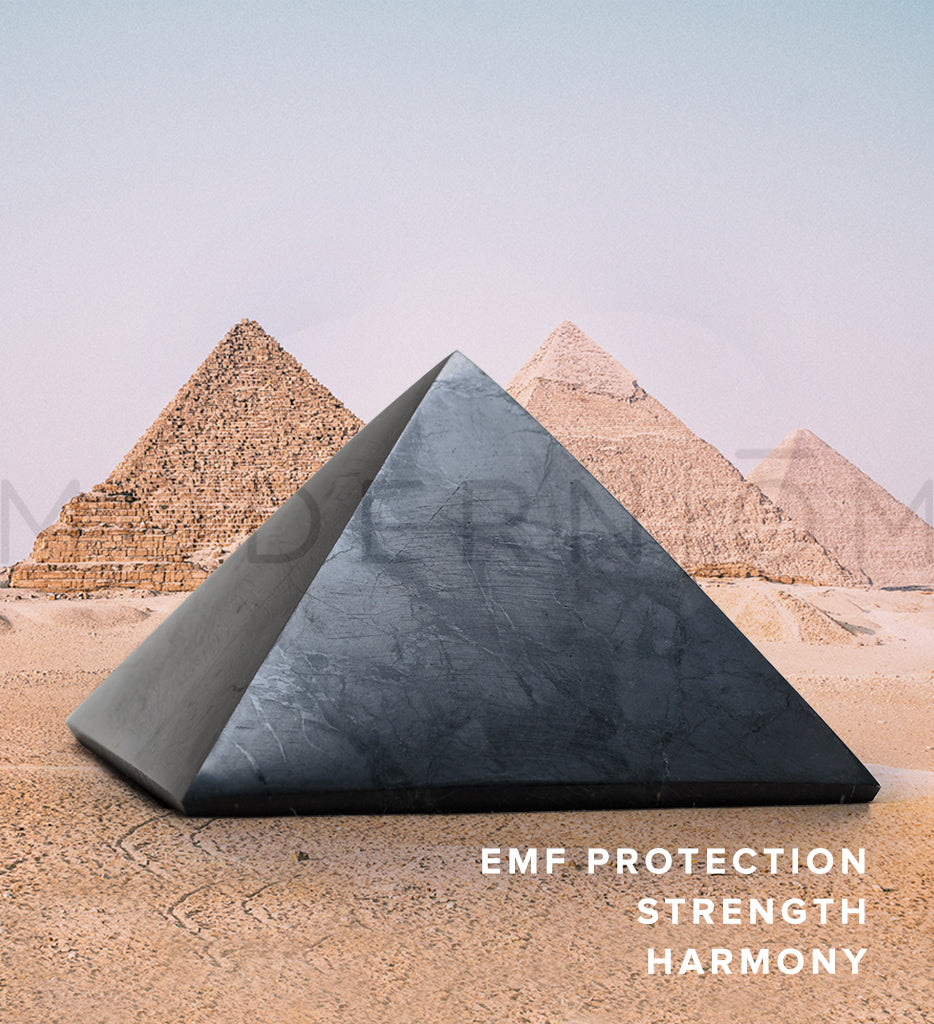 Shungite Pyramids for Energy Healing and Home Decor