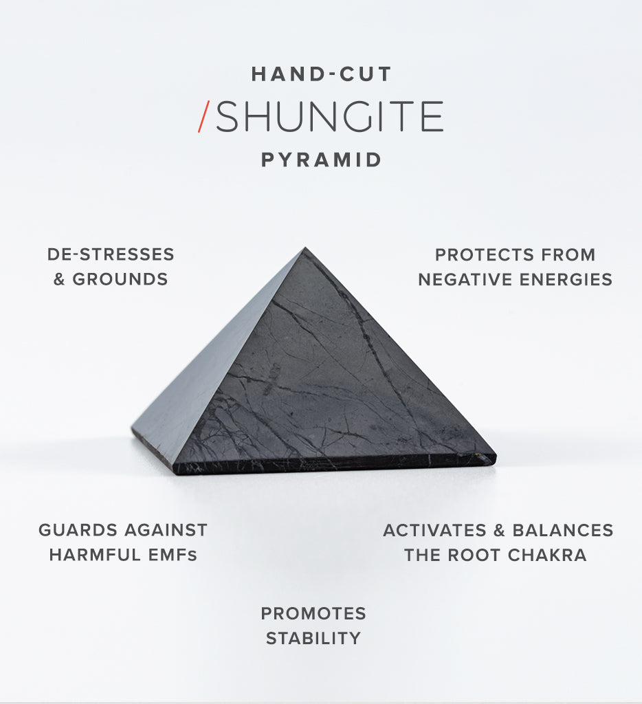 Shungite Pyramids for Energy Healing and Home Decor