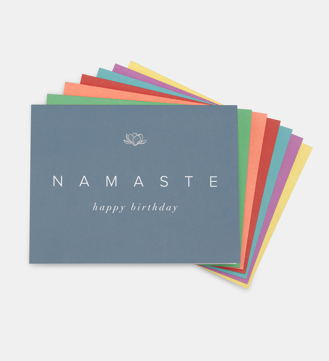 NAMASTE "Happy Birthday" Cards (Set of 7) – Modern ŌM